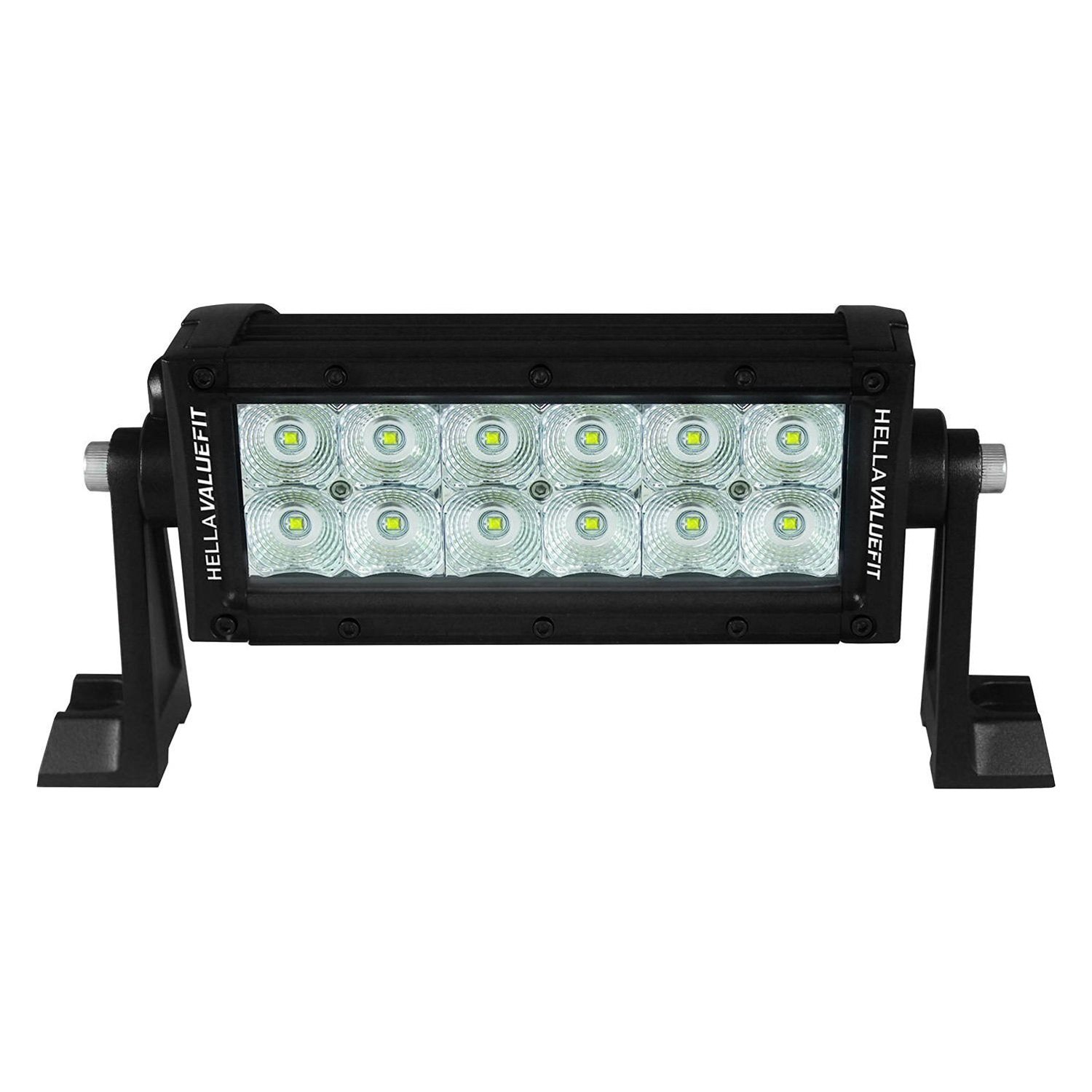 Hella® - ValueFit Sport 8" 36W Dual Row Flood Beam LED Light Bar ...