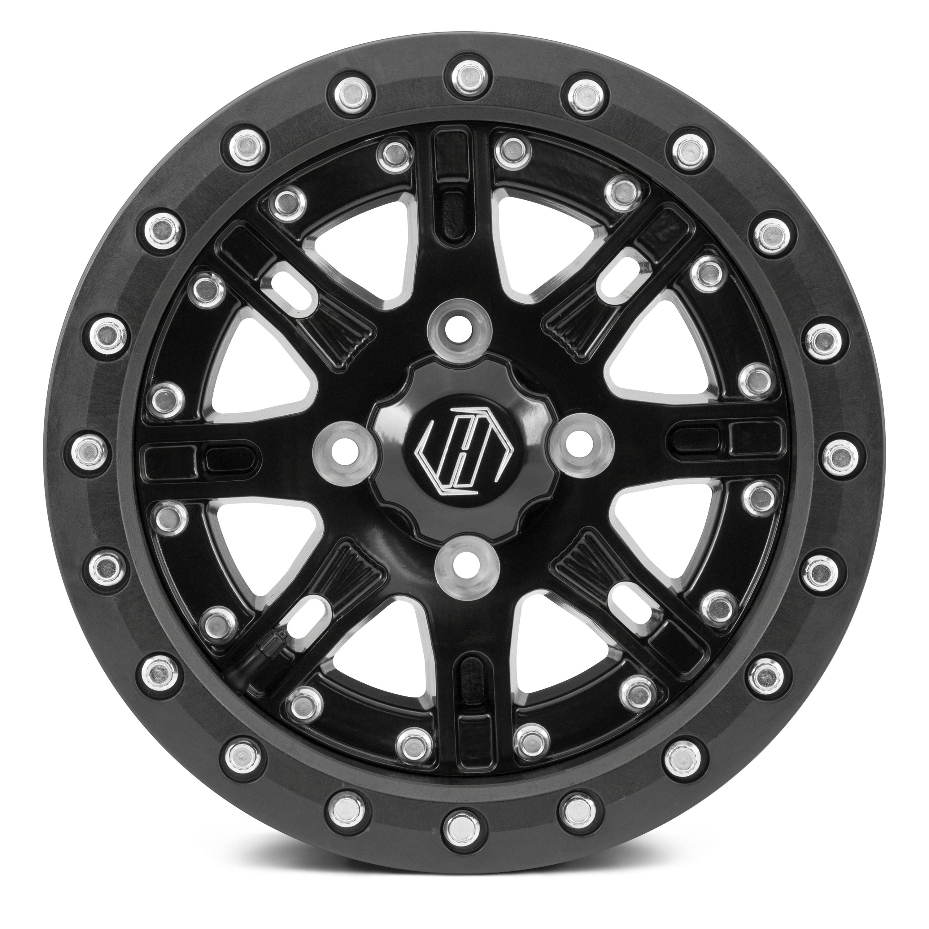 HiPer® - Desert Rat ATV/UTV Single Beadlock Ring Black Wheel ...
