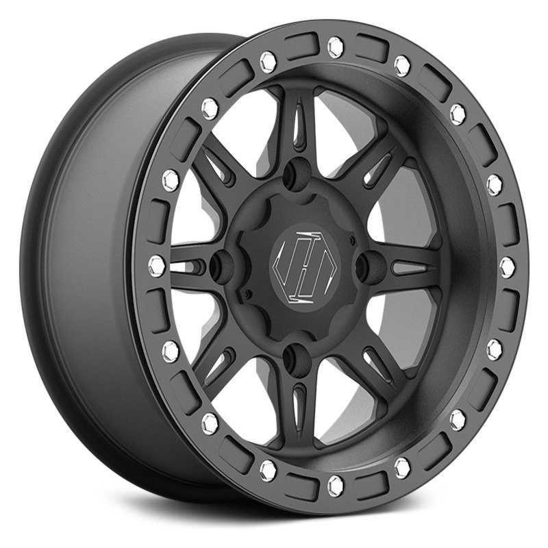 HiPer® - Cheyenne ATV/UTV Single Beadlock Matte Black Wheel ...