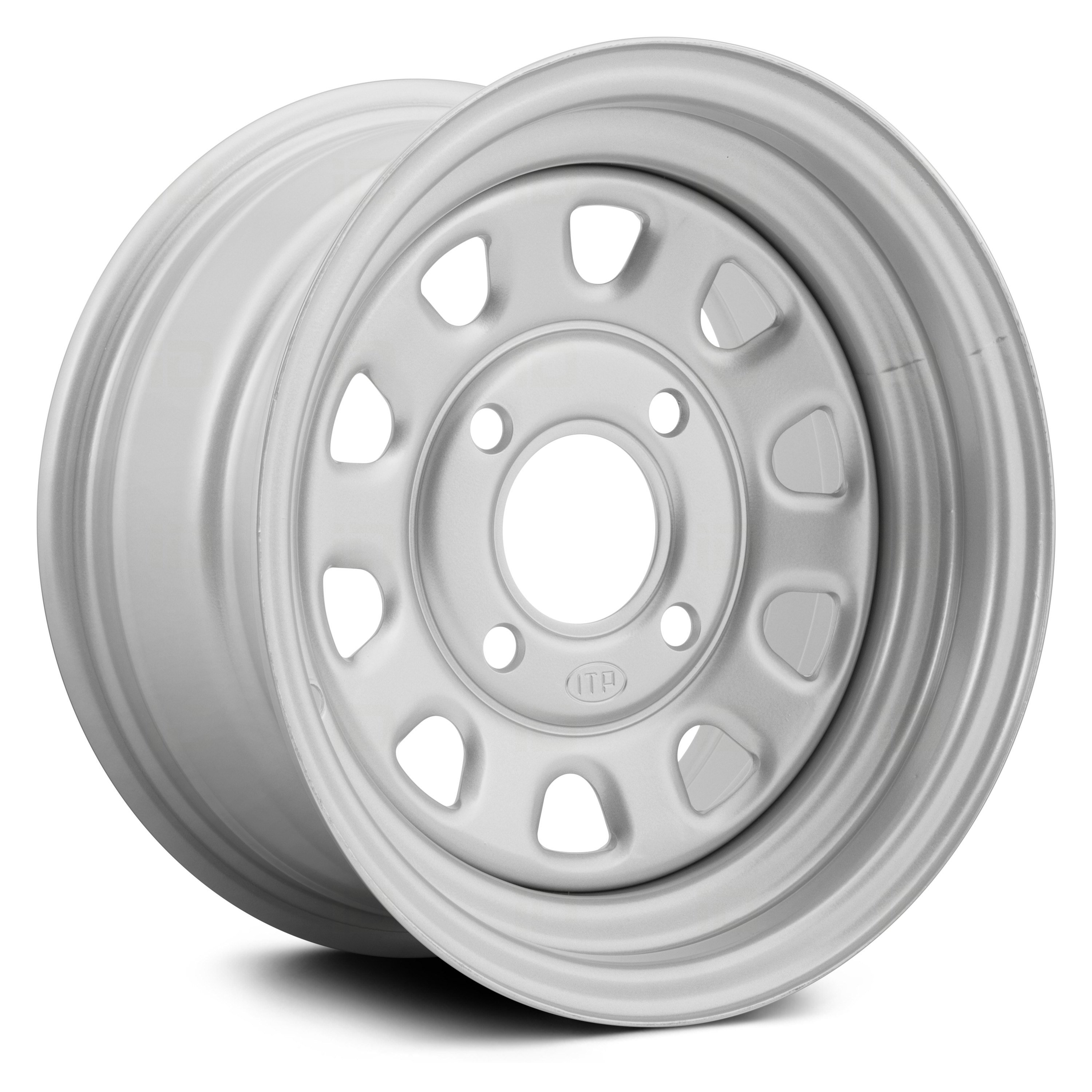 ITP® 1225571032 - Delta Steel Front ATV/UTV Silver Wheel ...
