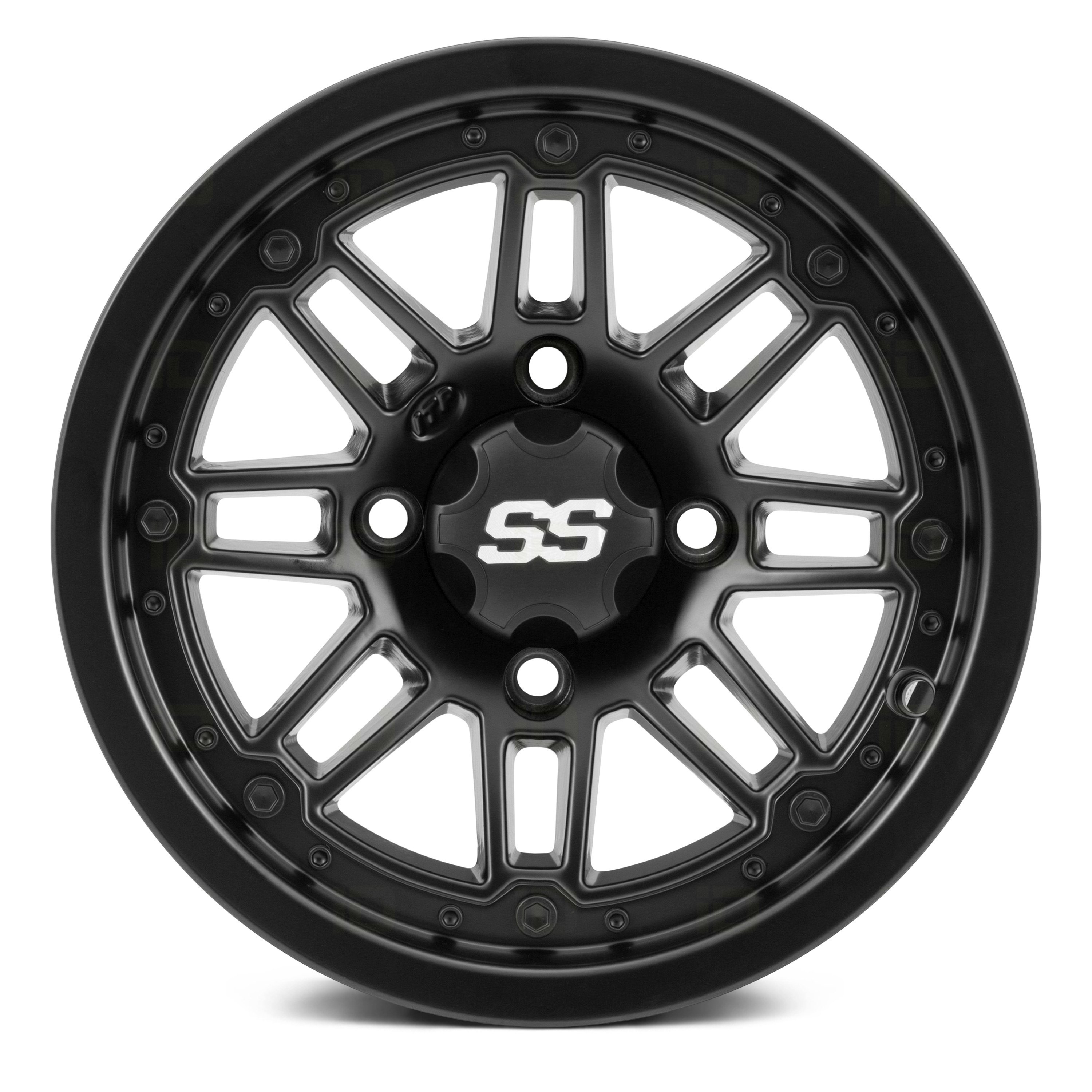ITP® 1228534536B - SS216 Rear ATV/UTV Matte Black Alloy Aluminum Wheel ...