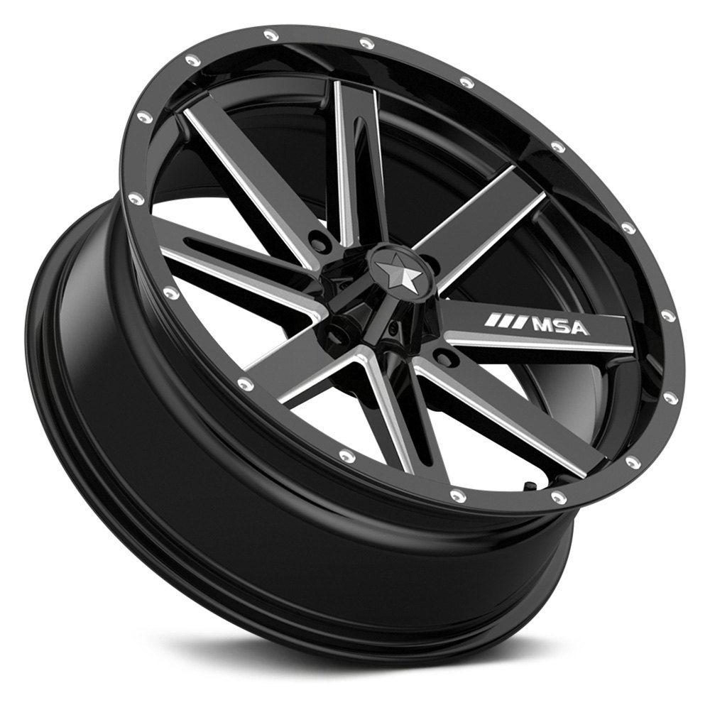 MSA Off Road Wheels® M41-018756 - M41 BOXER ATV/UTV Gloss Black with ...