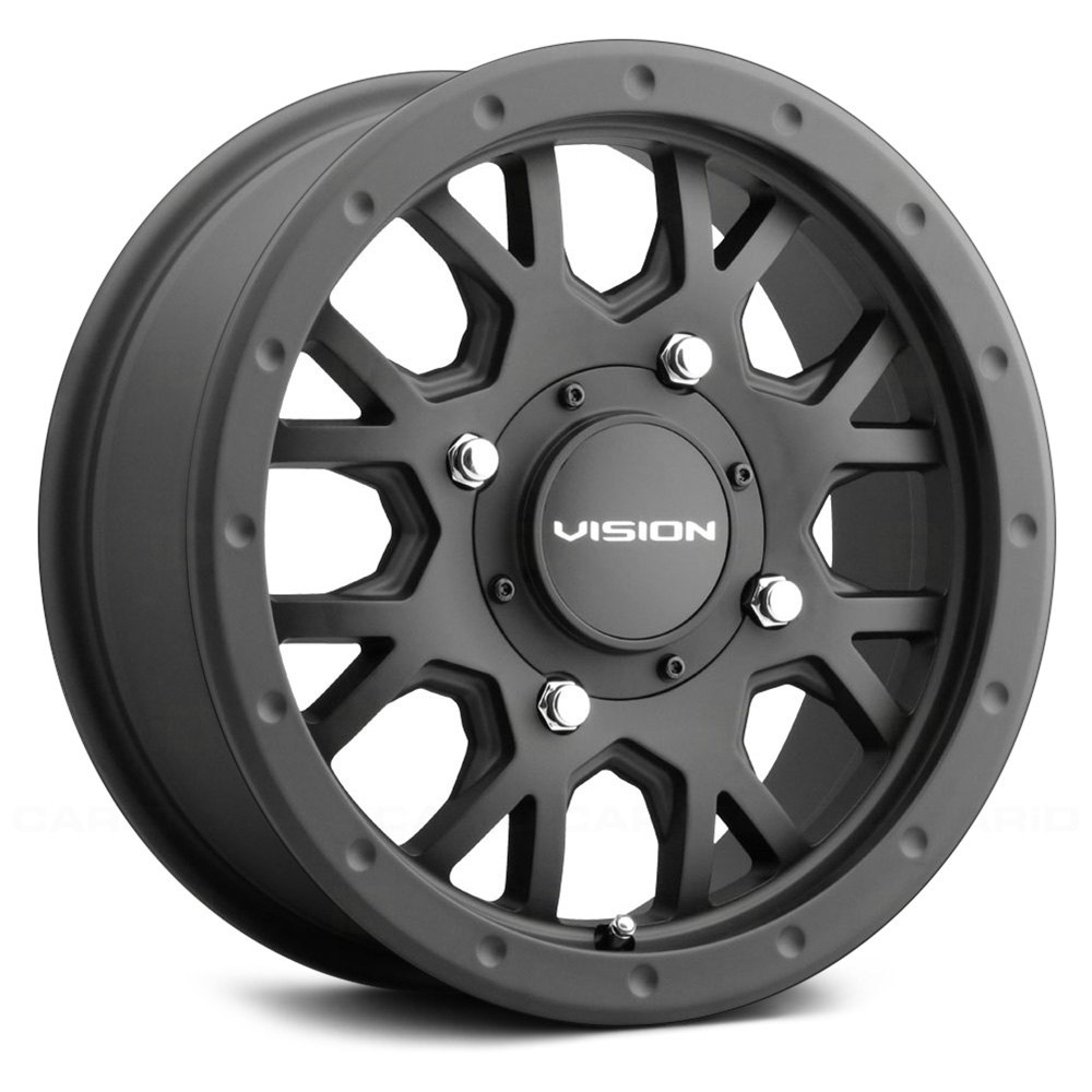 Vision ATV/UTV Wheels® GV8-156110SB48 - GV8 Invader ATV/UTV Satin Black ...